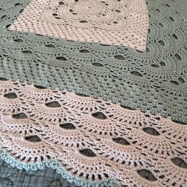 Grandma's German Shells Blanket Pattern / PDF Instant Download ...