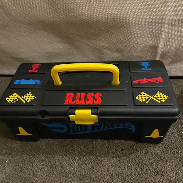 Personalized Tool Box, Car Theme, Personalized Christmas Gift, Birthday ...