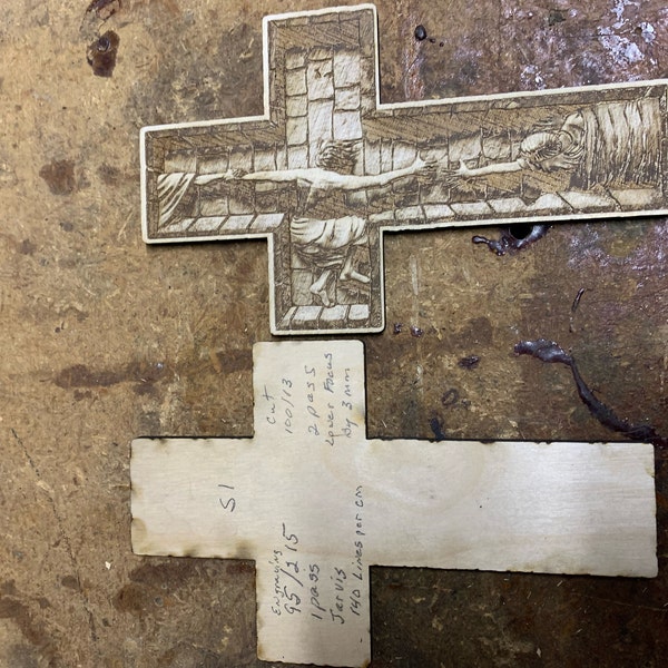 Digital Design File - Cross Well - Glowforge - Laser Ready - Engrave ...