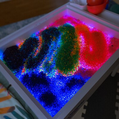 Light and Sensory Sand Activity Art Panel Box for Kids Children /one or ...