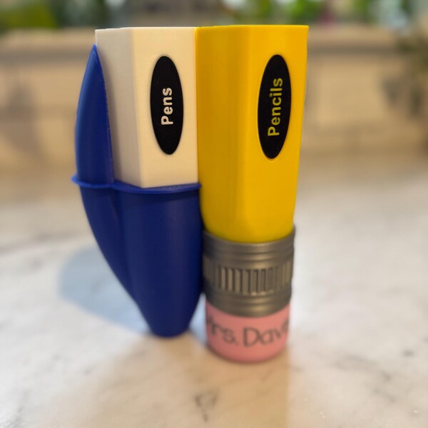 The Dual Sided Pen/pencil Holder for Teachers Desk or Classroom - Etsy