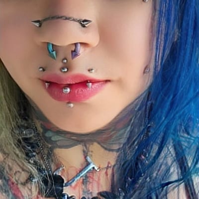 OCEAN BLUE Gradient 12G, 10G, 8G, 7G Bigger Gauge Horseshoe Circular ...