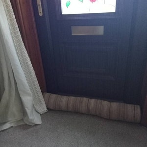 Draught Excluder Door Snake Filled in a Quality Patterned Fabric Zipped ...