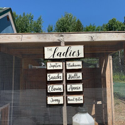 Chicken Coop Name Signcustom Name Platechicken Coop Signname Addition ...