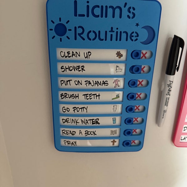 Sliding Chart, Routine Chart, Daily Checklist, Kids Daily Tasks, Daily ...