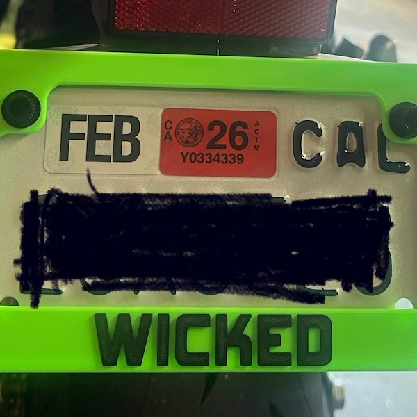 Motorcycle License Plate Frame - Etsy