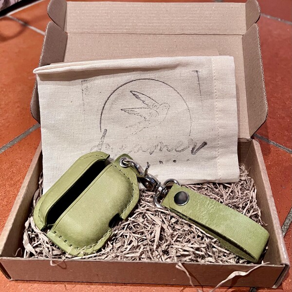 Leather Glasses Case Brown Slim Sunglasses Pouch Leather Eyeglasses ...