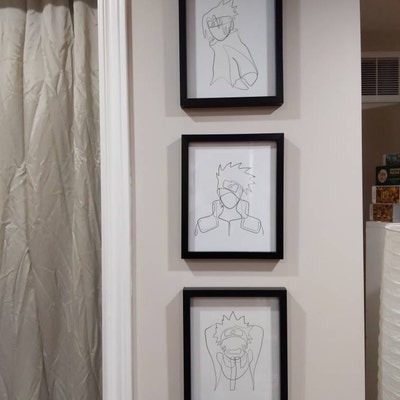 8 Block Abstract Line Drawing Minimalist Art Wall Decor - Etsy