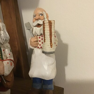 Carving Blanks, Rough Out, Sleepy Santa Rough Out With Color Picture ...