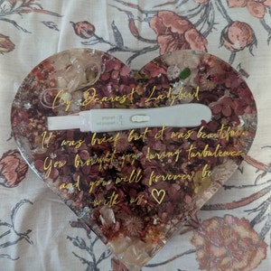 Handmade Baby Birth Keepsake Resin Customizable Souvenir With Embedded ...