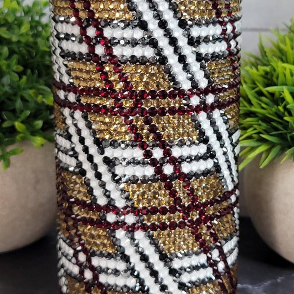 Leopard Print Repeating Triangle Rhinestone Pattern_rhinestone Pattern ...