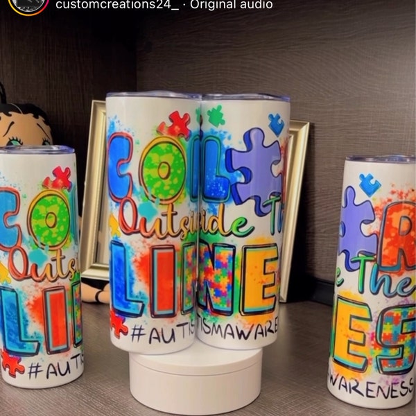 Color Outside the Lines Autism Awareness Png Sublimation Design ...