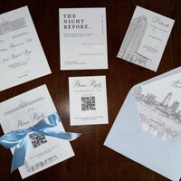 Handmade Paper Save the Date With Color Printing and Modern Fonts Save ...