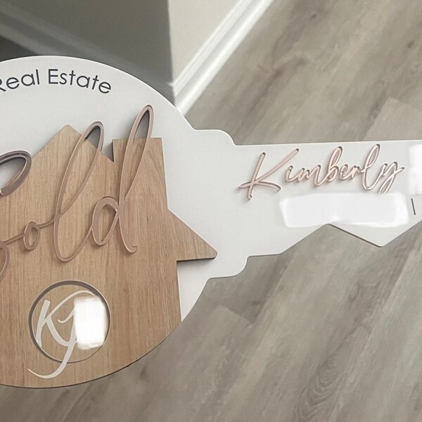 Personalized Realtor Key With Logo | Closing Realty | House Sold ...