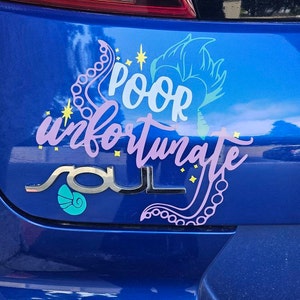 Soul Car Decal, Ursula, Vinyl Decal, Kia Soul, Unfortunate Souls, Poor ...