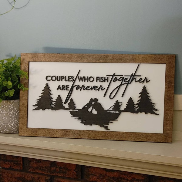 Couples Who Fish Together Are Forever | Fishing Design | SVG & JPEG ...