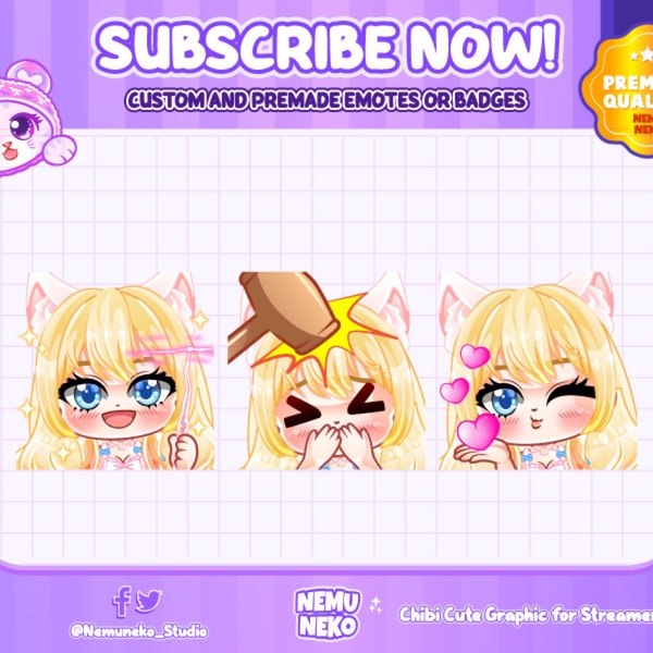 Custom Chibi Cute Stream Pet Widget / Animated Stream Widget / Pet ...