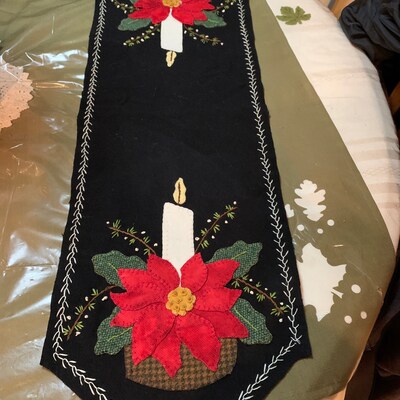 You Are My Sunshine Wool Applique Table Mat pattern Sunflower - Etsy