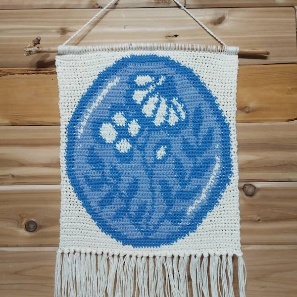 Stranger Things Tapestry Crochet Pattern / Wall Hanging / Weird Art ...