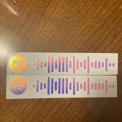 Custom SPOTIFY SCANNABLE Song Code HOLOGRAPHIC Vinyl Metallic Vinyl ...