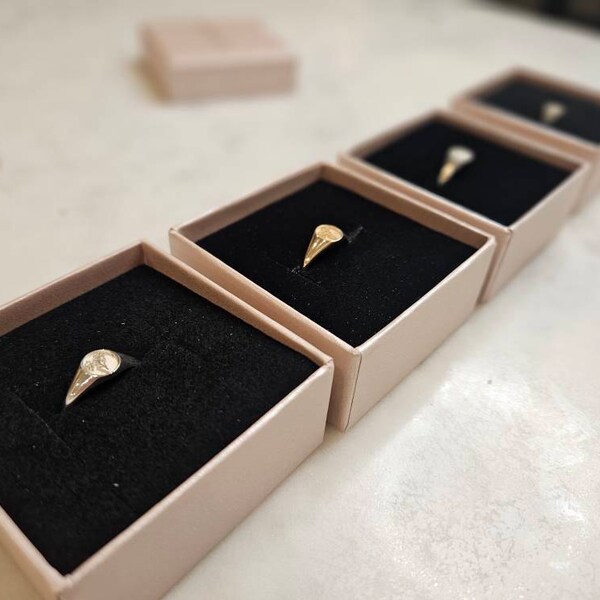 14K Gold Birthstone Ring, Birth Flower Ring, Gold Ring, Custom Floral ...