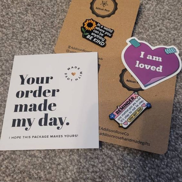 Positive Words 2 Enamel Pin Badge - Etsy