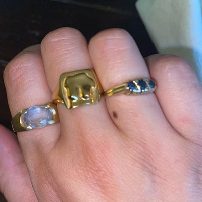 Female Body Ring Signet Ring Statement Ring Stainless Steel - Etsy UK