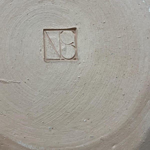 Initial and Date Clay Designs, Custom Pottery Stamp of Initials, Custom ...