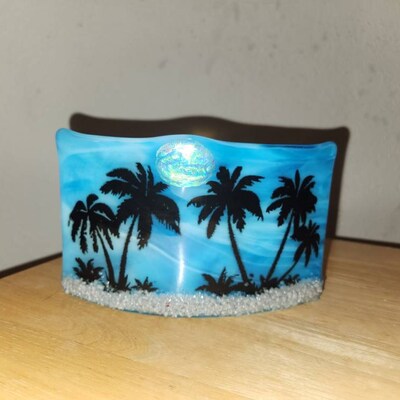 Sea Life Coral Reef Fused Glass Sculpture, Beach Decor, Coastal Living ...