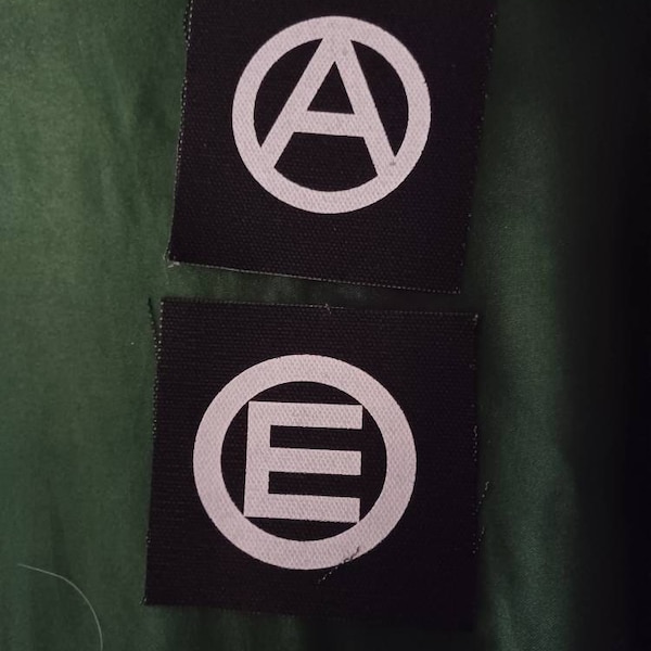 Anarchy and Equality as a Pair Screen Printed Punk Patches - Etsy