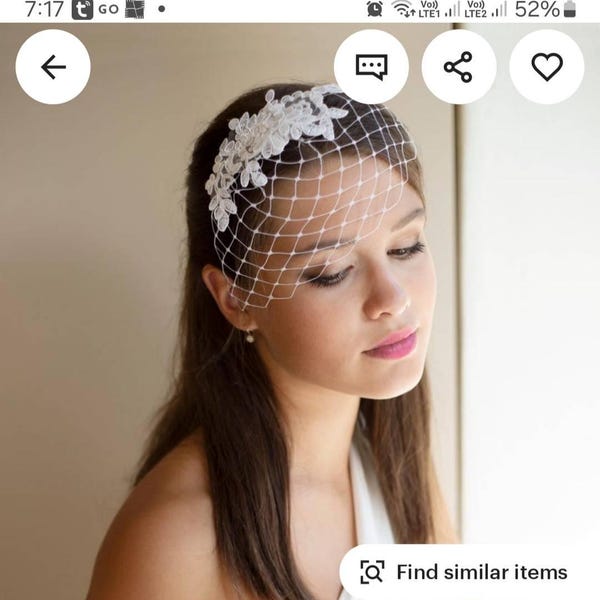 Modern Black Fascinator With Birdcage Veil, Veiled Fascinator in Black ...