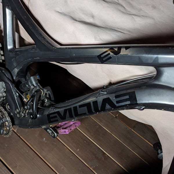 Custom Evil Bikes Frame Decals Stickers. Made From High Quality Vinyl ...