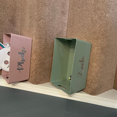 Personalised Storage Boxes Choice of 8 Fonts 6 Different Sizes - Etsy UK