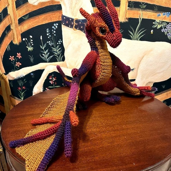 Large Wyvern Crochet Pattern by Crafty Intentions Downloadable DIGITAL ...