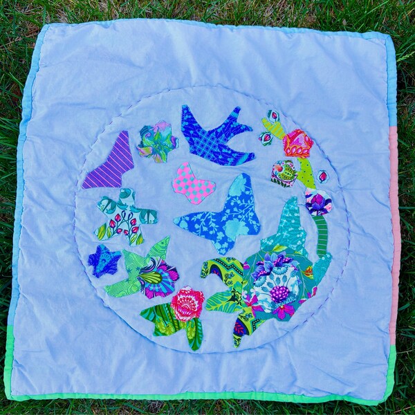 Blue Gingham Patchwork Quilt Kit - Etsy