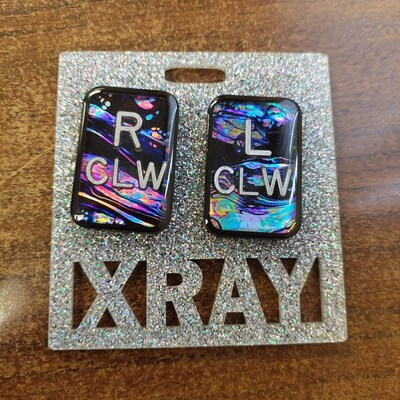 Holographic Oil Spill X-ray Markers Fun Xray Markers With Initials ...
