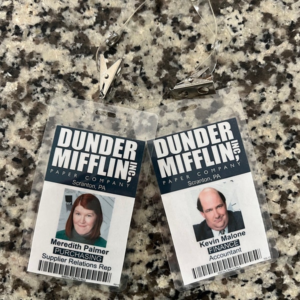 The Office KEVIN MALONE Dunder Mifflin ID Badge Cosplay Costume Name ...