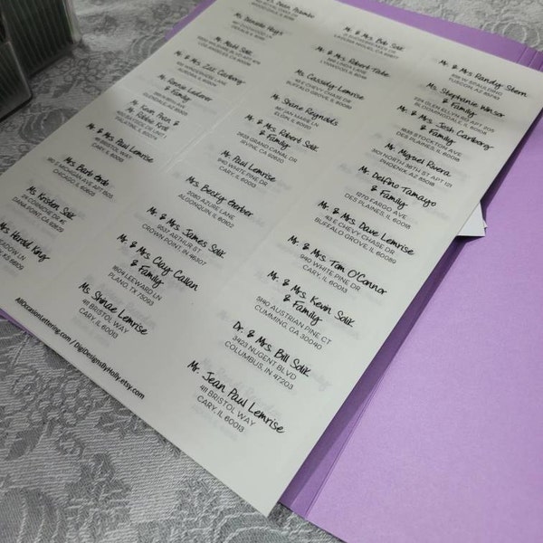 Guest Address Label for Wedding Invitation Announcement, Save the Date ...