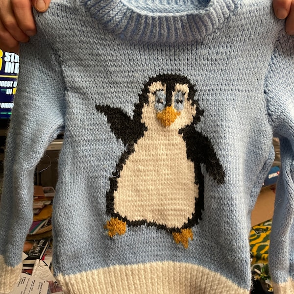 Bicycle Sweater Knitting Pattern PDF Download to Fit Children's Size 20 ...