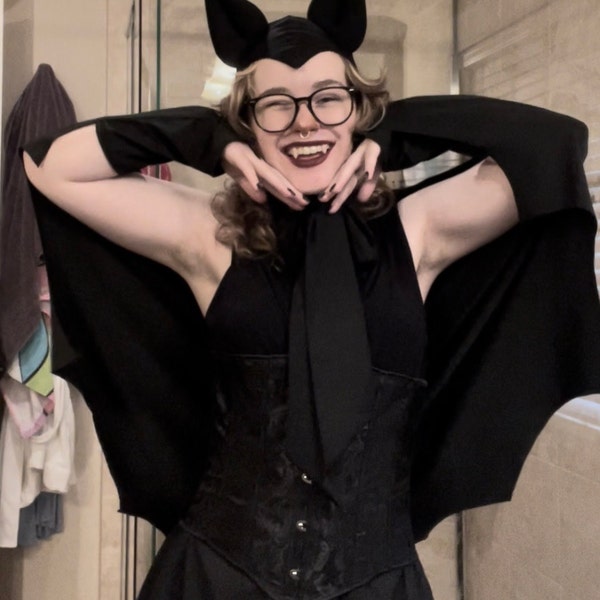 Bat Hood | Cat Hood | Vintage Bat Hood | Bat Bonnet - Etsy