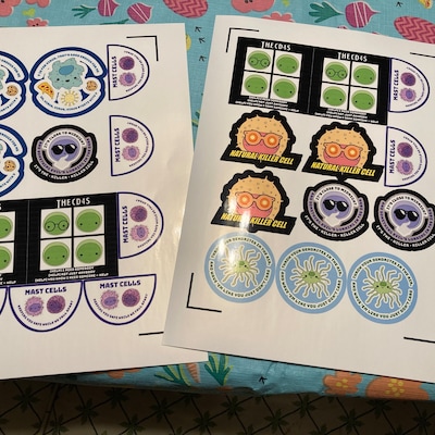 Cell Division Mitosis Clip Art Digital Download, Cute Biology Clip Art ...