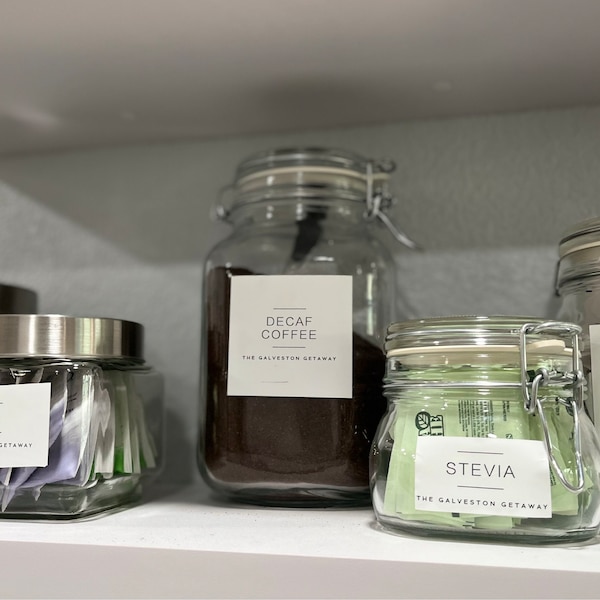 Coffee Bar Labels the Modern Collection - Etsy