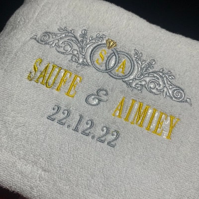 Wedding Frame Embroidery Design in OUTLINE STITCH for Monogram and ...