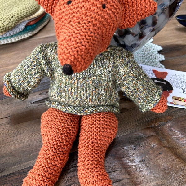 Foxy Knitting Kit - Etsy