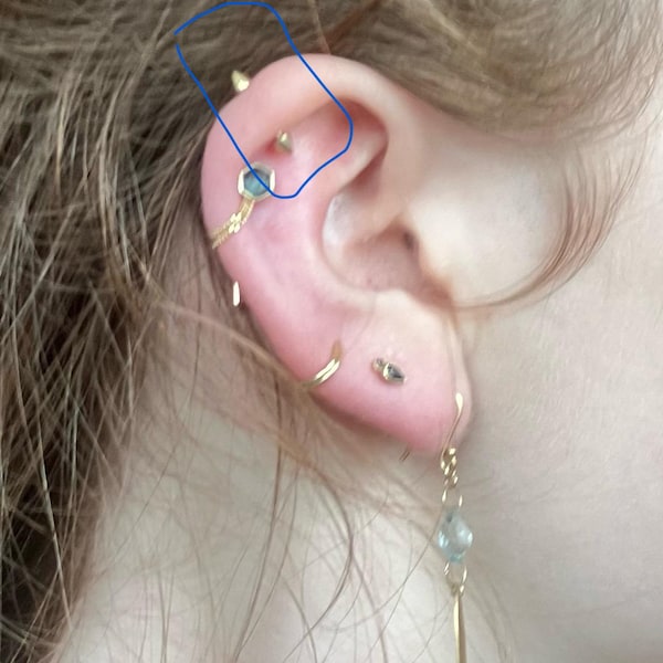 Solid 14K Gold Star Belly Ring 14K Gold Inverted Pentagram Star Belly ...