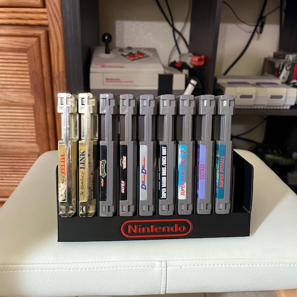 NES Game Display Stand: 3D Printed Cartridge Storage (10 Count) - Etsy