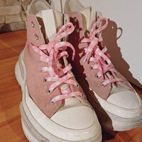 Fuzzy Laces, Pink Shoe Laces, White Shoe Laces ONE PAIR - Etsy