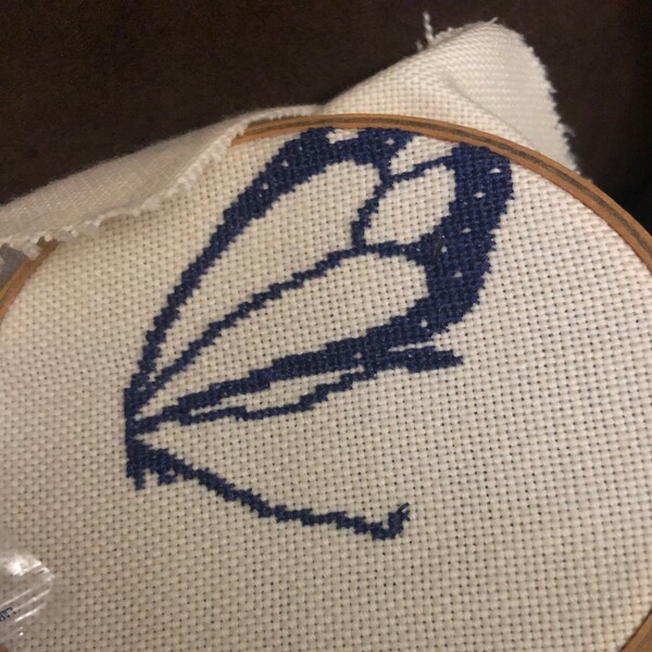 Butterfly Cross Stitch Pattern, Easy Counted Cross Stitch Chart, Nature ...