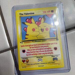 Pikachu Anniversary Pokemon Card Gift for Him or Her, Wedding, Birthday ...