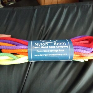 Nylon Bondage Rope Rainbow Shibari Rope Synthetic Rope Mature - Etsy